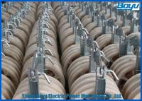 China Three Nylon Wheel Bundled Conductor Pulley 660x100mm for 500mm² Transmission Line Stringing for sale
