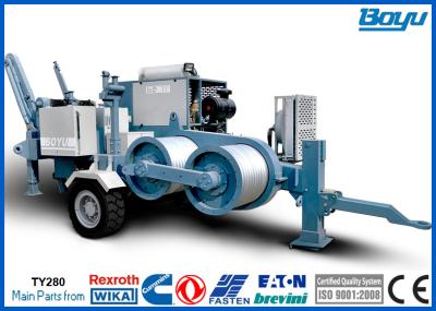 China TY280 28 Ton Hydraulic Tension Stringing Equipment - 280kN Pull Capacity, 38mm Rope Diameter for Transmission Lines for sale
