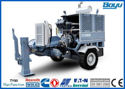 China 330KV Hydraulic Puller Stringing Machine 100kN 10T with Cummins Engine for Overhead Power Lines for sale