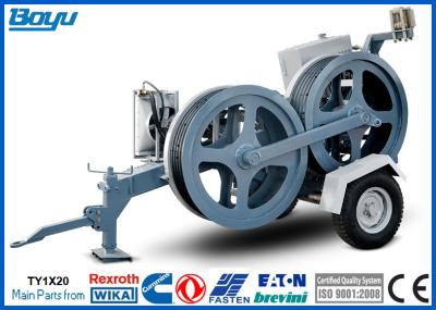 China 20kN 2T Hydraulic Tension Stringing Equipment with 1300mm Bull-wheel and Rexroth Speed Reducer for sale