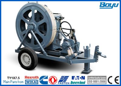 China 7.5kN ADSS OPGW Line Tension Stringing Equipment with 1100mm Bull Wheel and 40m/min Speed for sale