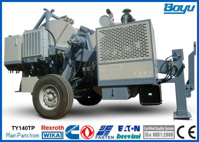 China TY140TP 140kN Hydraulic Puller Tensioner - 1500mm Bull-wheel Overhead Line Stringing Equipment for sale