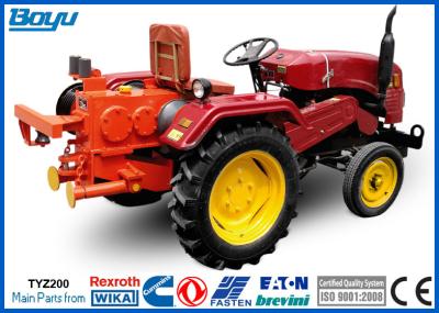 China 41kN 6 Groove 252mm Bull Wheel Electric Power Transmission Line Stringing Tractor Puller for sale