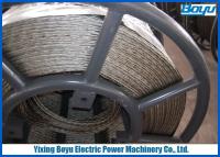 China 22mm Galvanized Steel Pilot Wire Rope 320kN Breakage Load 1000m Length for High Voltage Line Stringing for sale