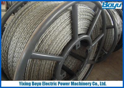 China 20mm Anti-Twist Galvanized Steel Pilot Wire Rope - 252kN Break Load, 1000m Length for Transmission Line Stringing for sale