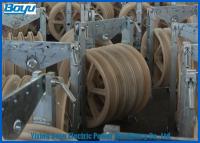 China 5x830x110 Nylon Wheel Transmission Line Pulley for 630mm² Steel Cable with 60kN Load Capacity for sale