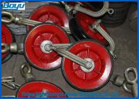 China Steel Wheel 308mm Hold Down Block for Conductor Under 630mm2 with 40kN Load Capacity for sale