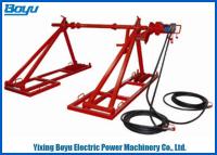 China 2400mm Hydraulic Drum Elevators Conductor Drum Stands 50kN-80kN Welded Steel for sale