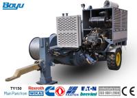China 150kN Hydraulic Puller for 500kV Transmission Line 600mm Bull Wheel 10 Groove German Rexroth for sale