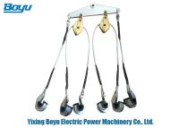 China Insulated Six Bundled Conductor Lifter 6x25kN Rated Load Overhead Line Stringing Tool with Rubber Protection for sale