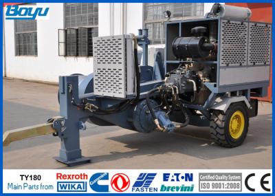 China TY180 Hydraulic Pulling Machine - 190kN 19T High Voltage Power Line Stringing Equipment with Cummins 325HP Engine for sale
