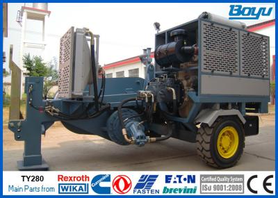 China 280kN 28T Hydraulic Puller Machine for Overhead Line Stringing | 38mm Rope Diameter | Cummins 298kW Engine for sale