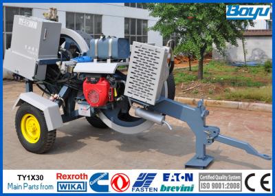 China 3T Hydraulic Cable Tensioner with 12kW Honda Engine - 30kN Capacity for Transmission Line Stringing for sale