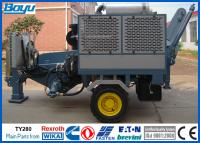 China 280kN 28 Ton Hydraulic Cable Puller with 38mm Rope Capacity and 298kW Cummins Engine for Overhead Transmission Lines for sale