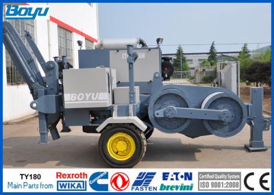 China 19T Electric Hydraulic Cable Puller Machine - 190kN Max Pull, 325HP Cummins Diesel Engine for High Voltage Transmission Lines for sale
