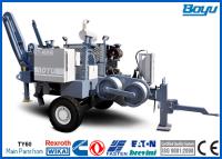 China 40kN Hydraulic Cable Puller for OPGW ADSS Transmission Lines - 110kV Stringing Equipment with 77kW Cummins Engine for sale