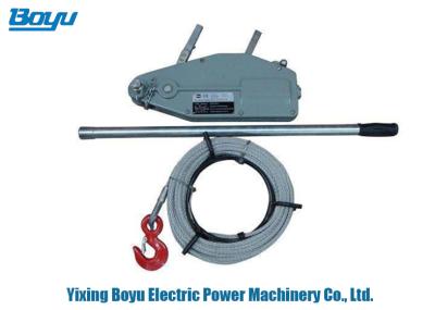 China 5.4 Ton Lever Pulley Block Wire Rope Winch with 20mm Rope Diameter and 80KN Pulling Capacity for sale