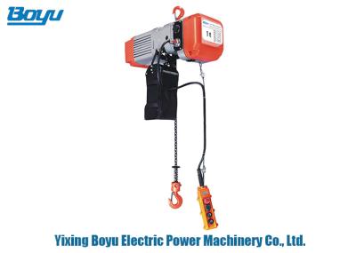 China BOYU Electric Chain Hoist 0.25-5 Ton Capacity with 380V Power for Transmission Line Stringing for sale