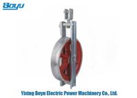 China Aluminum Stringing Block Single Wheel Conductor Pulleys For Transmission Line for sale
