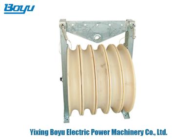 China Five Wheel Nylon Conductor Pulley 508x75mm 40kN Transmission Line Stringing Tool for sale