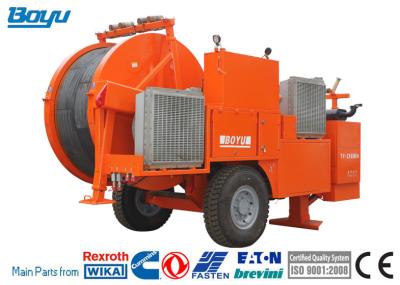 China 2x80kN Hydraulic Cable Tensioner 1850mm Bull Wheel Transmission Line Equipment for sale
