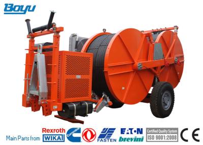 China 130hp Hydraulic Cable Tensioner 2x100kN Max Tension 1850mm Bull-wheel for 1000mm2 Conductor for sale