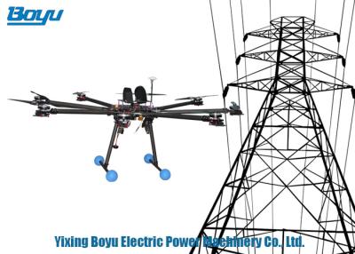 China 8-Rotor VTOL Power Line Stringing Drone with 5kg Payload and 1.5km Range for Transmission Line Construction for sale