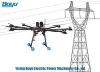 China 8 Rotor 1100mm Carbon Fiber UAV Drone for Power Line Stringing 4-6kg Payload for sale