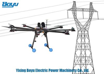 China 8 Rotor 1100mm Carbon Fiber UAV Drone for Power Line Stringing 4-6kg Payload for sale
