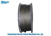 China Anti-Twist Braided Galvanized Steel Wire Rope 9-30mm with 55-658kN Breakage Tension for sale