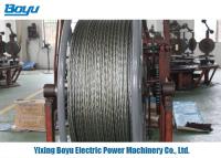 China 12 Strands High Tensile Strength Galvanized Steel Wire Rope 11mm Dia with 80kN Breakage Tension for sale