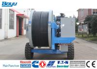 China Hydraulic Cable Tensioner Machine with 2x40kN Continuous Pull Capacity, 5800kg Weight for Overhead Line Installation for sale