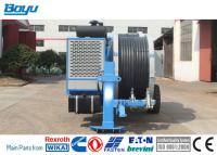 China Hydraulic Cable Tensioner Transmission Line Stringing Equipment 2x40kN Continuous Pull 1300/1500mm Bull-wheel for sale