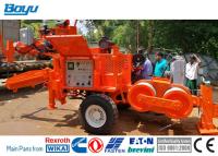 China Hydraulic Cable Puller 90kN Continuous Pull 1400mm Reel 2.5km/h Speed Diesel Engine for sale