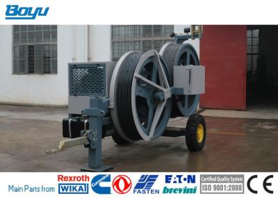 China Tension Stringing Equipment 40kN Continuous Pull Overhead Stringing Machine 1300mm Bullwheel for sale