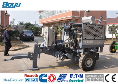 China TY60 Hydraulic Puller 60kN Conductor Stringing Equipment with Cummins 77kW Engine for 220kV Power Lines for sale