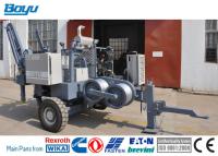 China 60kN Diesel Hydraulic Puller Machine 77kw 103hp for Overhead Conductor Stringing 450mm Bull-wheel for sale