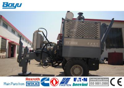 China TY60 Hydraulic Pulling Machine 60kN Max Pull 450mm Bull-wheel for Overhead Line Installation for sale