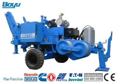 China Cummins Engine Hydraulic Cable Puller 40kN Intermittent Pull Overhead Line Stringing Equipment for sale