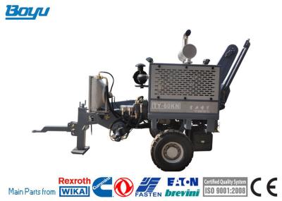 China German Rexroth 60kN Hydraulic Puller Machine for Transmission Lines with 77kW Cummins Engine and 450mm Bull-wheel for sale
