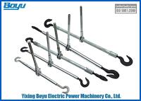 China Steel Turnbuckle 80kN Rated Load 738mm Adjustable Distance 12kg for Transmission Line Stringing for sale