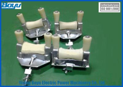 China 10kN Tri-Roller Stringing Block Three Wheels Nylon for Transmission Line Stringing for sale