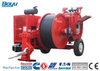 China 90kN Hydraulic Cable Pulling Tensioner 1500mm Bull Wheel Overhead Line Stringing Equipment for sale