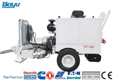 China 120kN Overhead Line Stringing Equipment Puller Machine Forced Cooling 150kN Max Pulling Force for sale