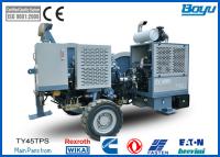 China Dual Purpose Pulling Tensioner 4.5T Capacity with German Rexroth Speed Reducer and 1500mm Bull-wheel for sale