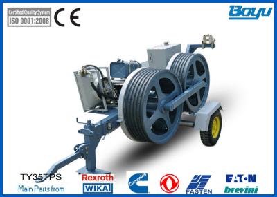 China 1200mm Bull-wheel Diesel Hydraulic Pull Tension Machine 35kN 3.5T with Cummins 48kW Engine for sale