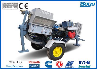 China German Rexroth Hydraulic Conductor Puller Tensioner 25 kN 2.5T Capacity with 1500mm Bull-wheel for Power Transmission for sale