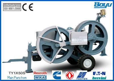 China Overhead Hydraulic Tension Stringing Equipment meter German  50kN 5T Tension Force Cummins Engine for sale