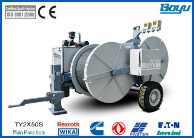 China Double Conductors Hydraulic Tension Stringing Force 11Tons Conductor Max Diameter 40mm Two Hydraulic System Separated for sale