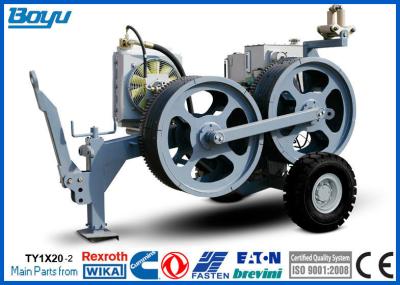 China TY1X20-2 20kN 2T Hydraulic Cable Stringing Equipment with 800mm Wheel and Rexroth Reducer for sale